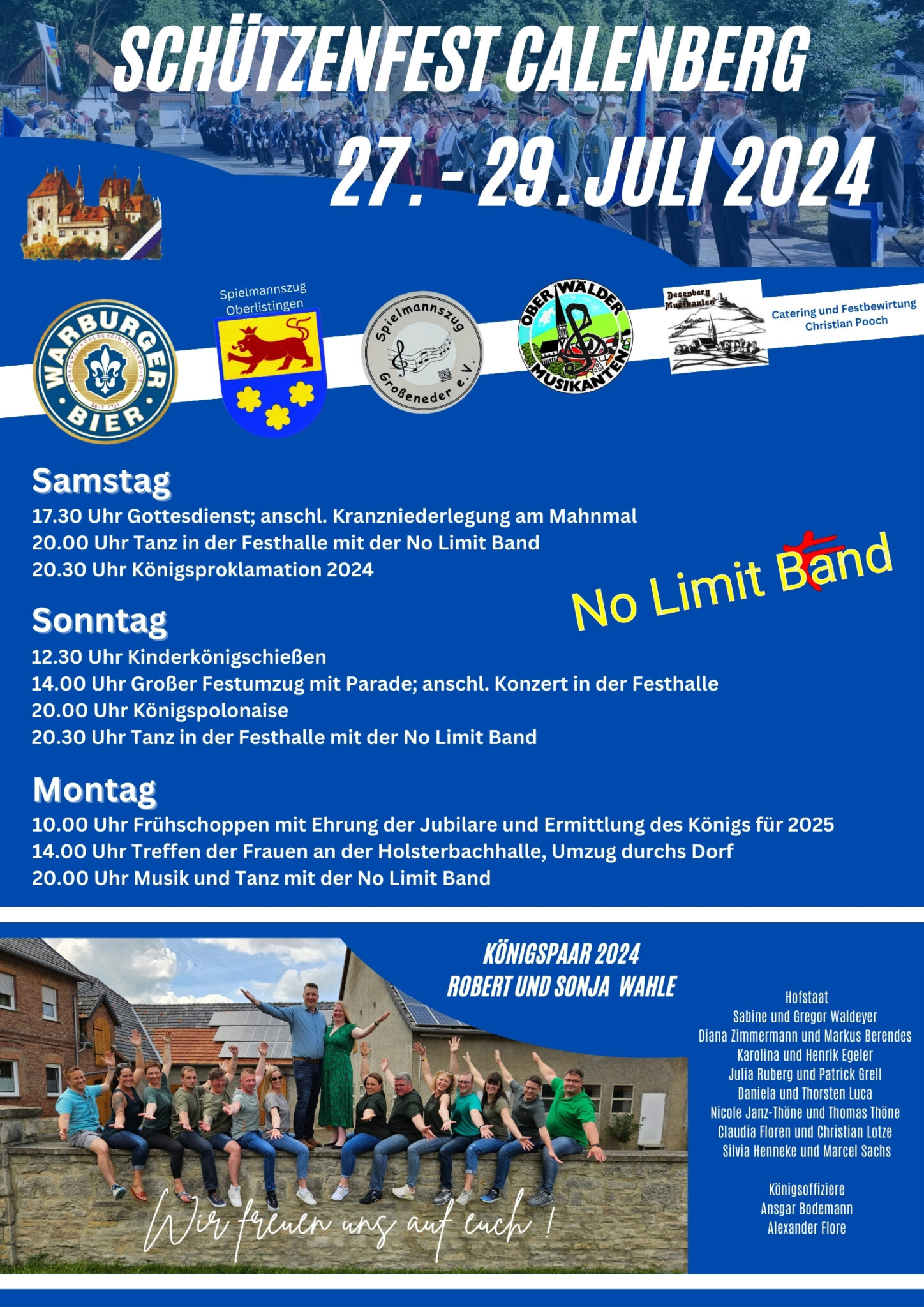 Einladung und Programm zum Schützenfest in Calenberg 27. - 29. Juli ...