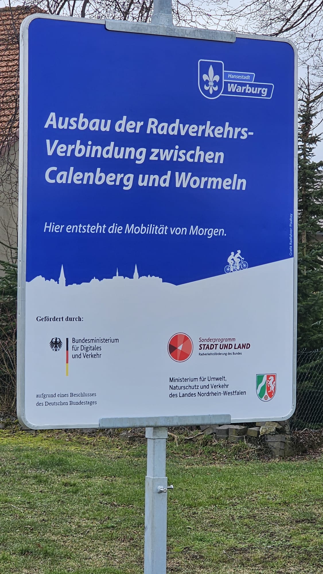 Fahrradstraße Calenberg-Wormeln - Calenberg