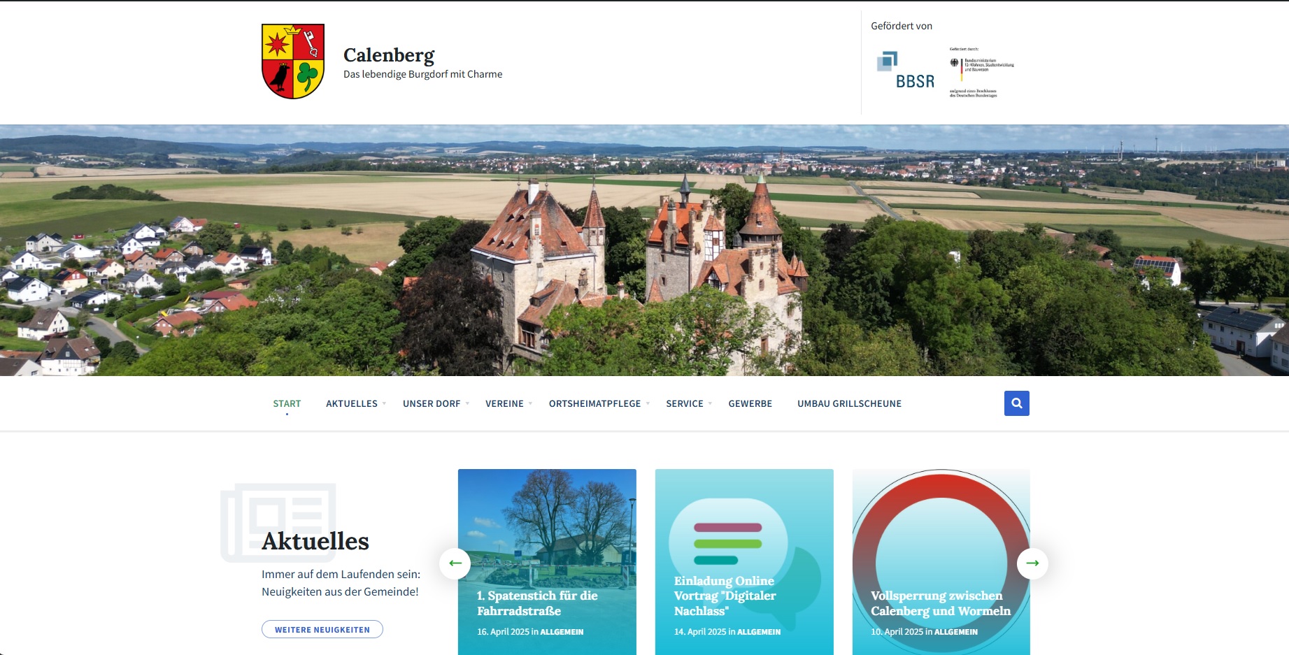 1 Jahr Calenberg.info - Calenberg